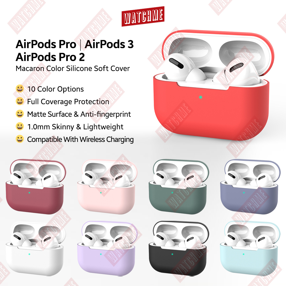 [Case Only] Airpod Pro, Pro 2, Airpod 3 Silicone Soft Case, Macaron ...