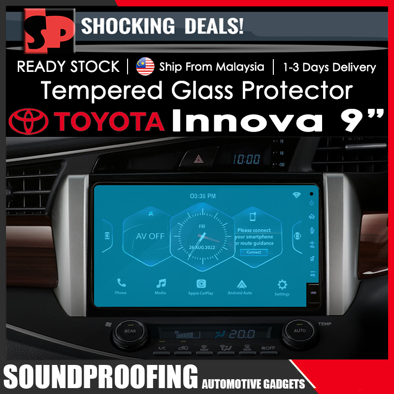 Toyota Innova 9 Inch Infotainment Tempered Glass Screen Protector ...
