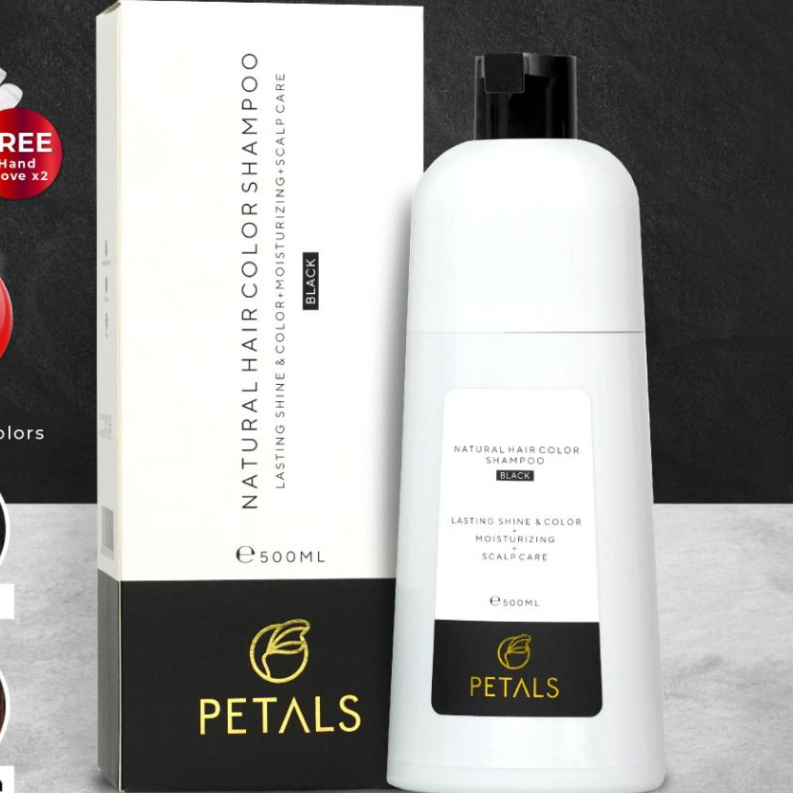 PETALS HAIR COLOR SHAMPOO HALAL SHAMPOO UBAN WHITE HAIR SYAMPU INAI ...