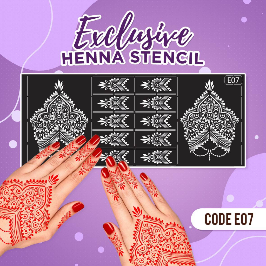 Sticker Inai Tekap Sepasang Tangan New Design Stiker Enai Tampal ...