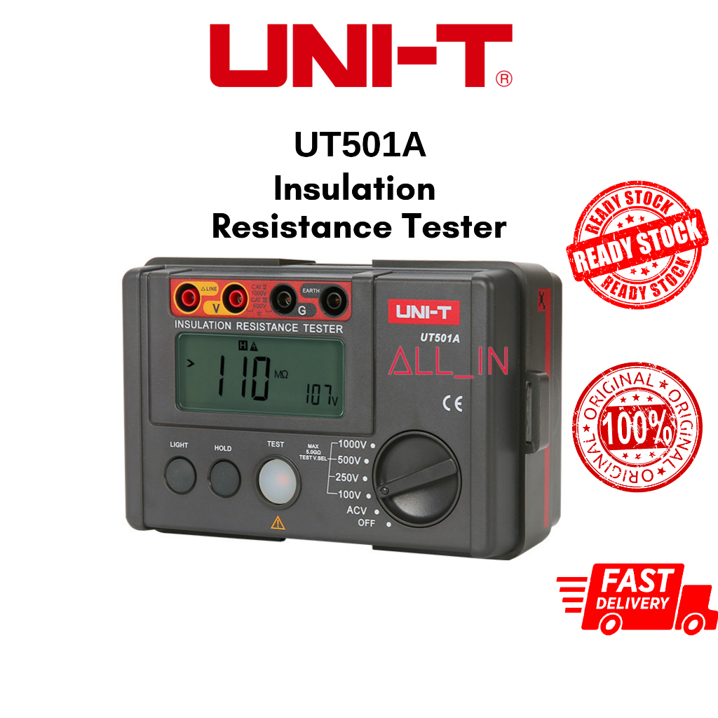 UNI-T UT501A 1000V Insulation Resistance Tester | Shopee Malaysia