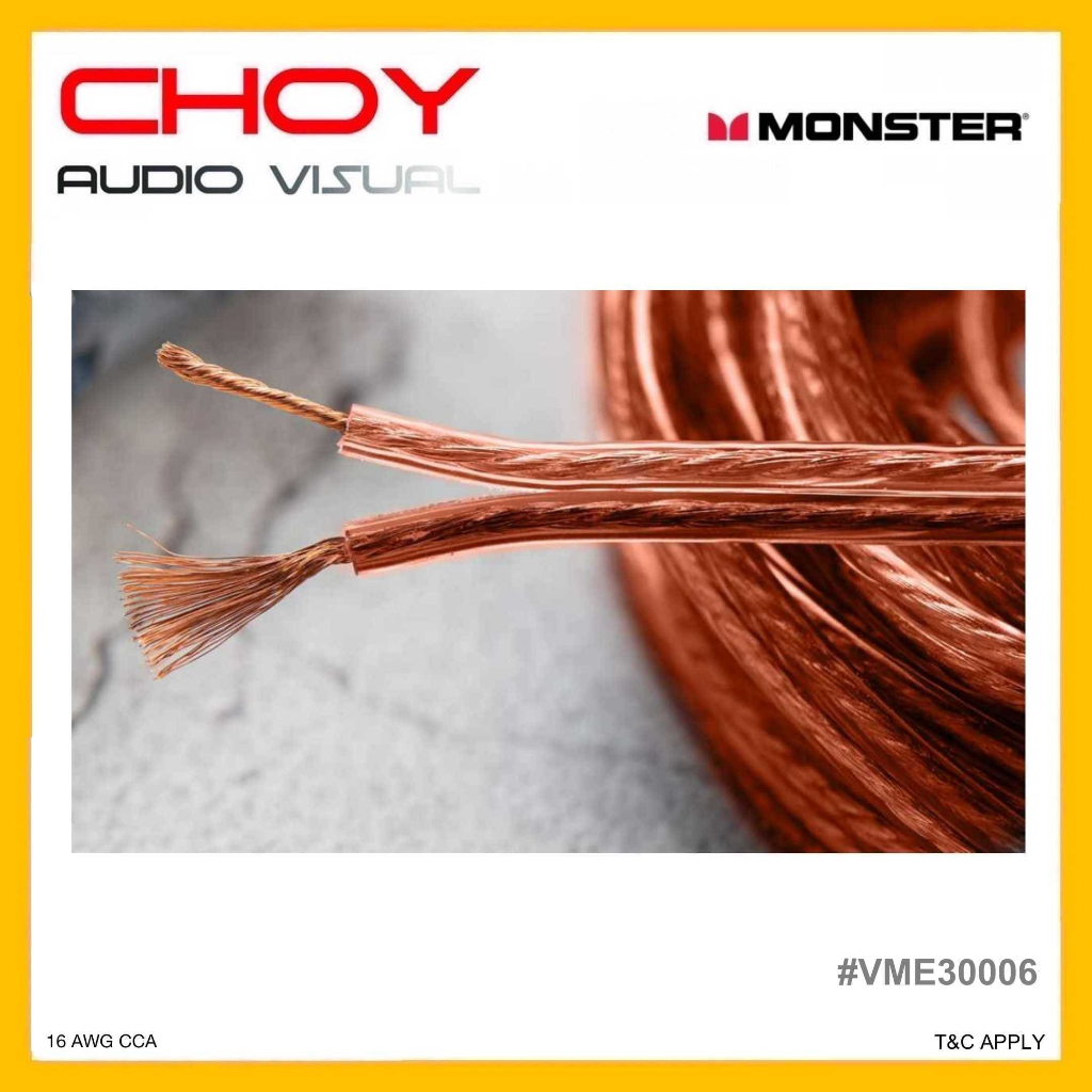 Monster Copper Clad Aluminum (CCA) 16 AWG Speaker Cable (8M TO 50M ...