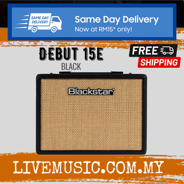 BLACKSTAR DEBUT 15E 2x3" 15-watt Electric Guitar Combo Amp with FX - ( DEBUT15E ) | Shopee Malaysia