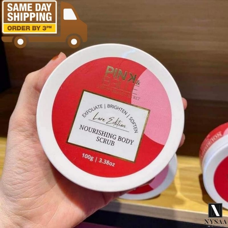 ORIGINAL HQ ‼️ NOURISHING BODY SCRUB BLEACHING BODY SCRUB PINK AND ...