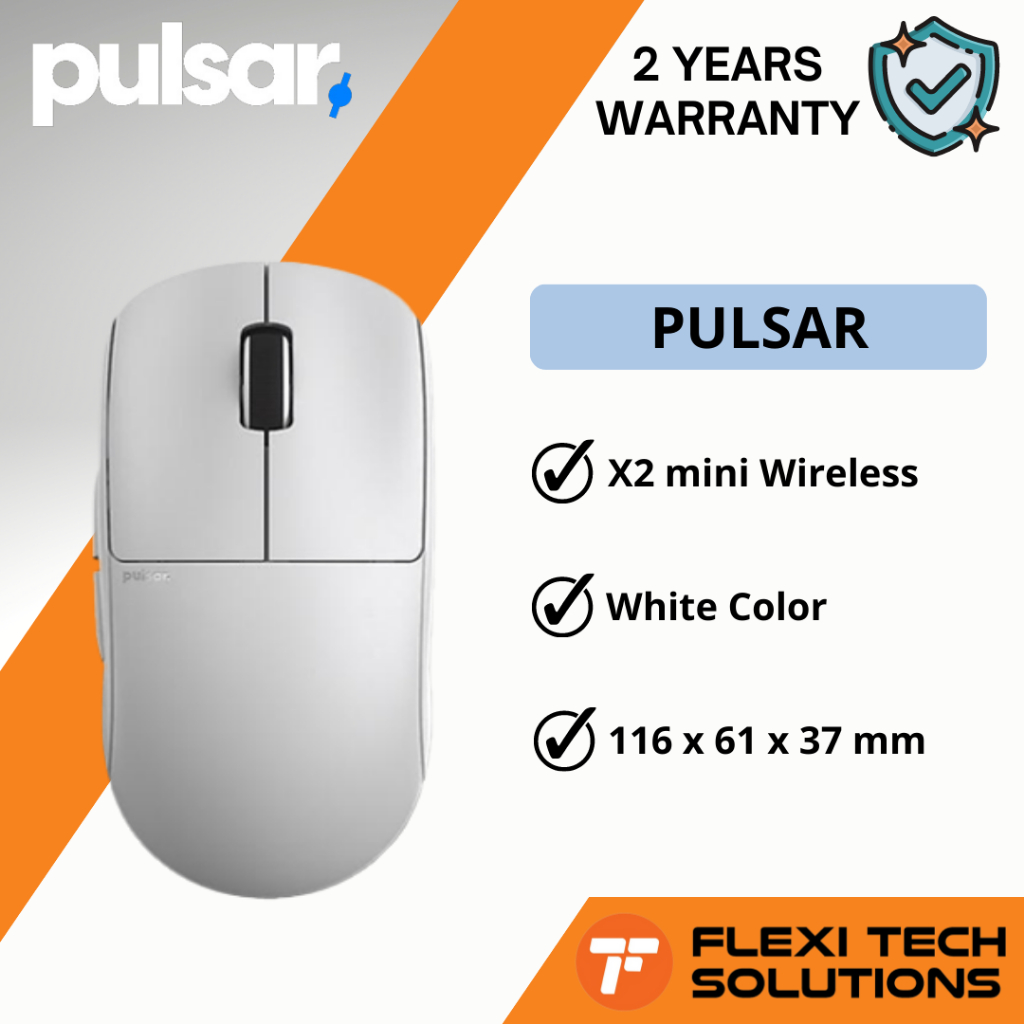 Flexi Tech PULSAR X2 Mini / X2 Wireless Gaming Mouse Black / White ...
