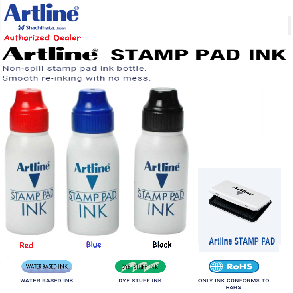 Artline 50cc Stamp Pad Ink / Stamp Pad Refill Ink | Shopee Malaysia