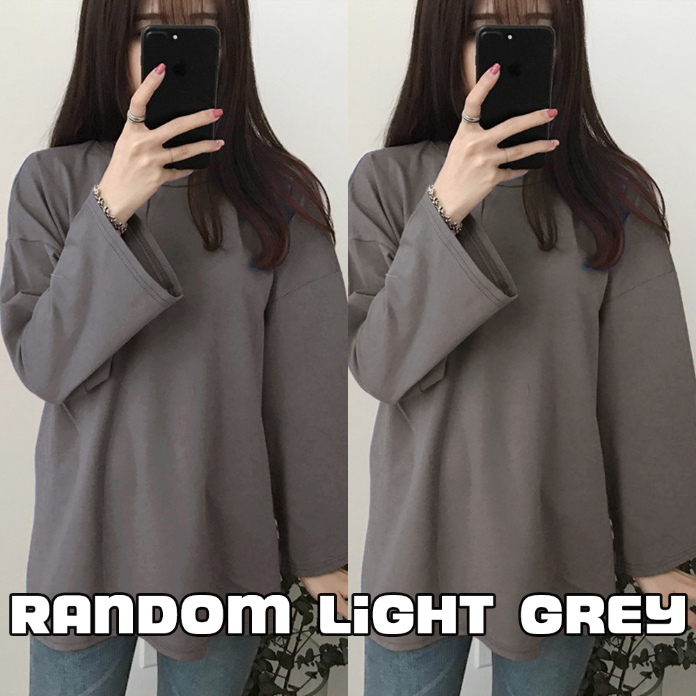 TRACY Spring Autumn Korean Long-sleeve baju T-shirt Lengan Panjang ...