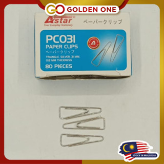 ASTAR Triangle Sliver Metal Paper Clips / Klip Kertas 25mm/31mm PC025 ...