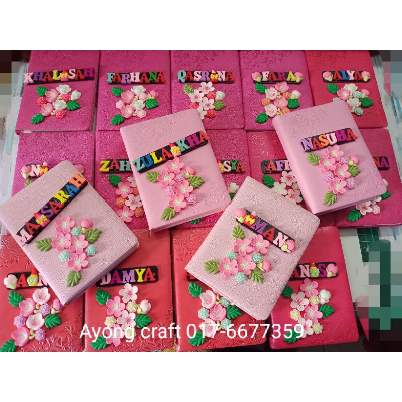 Buku Nota Dengan Hiasan Yang Cantik hadiah hari guru|Birthday 💐💖 ...