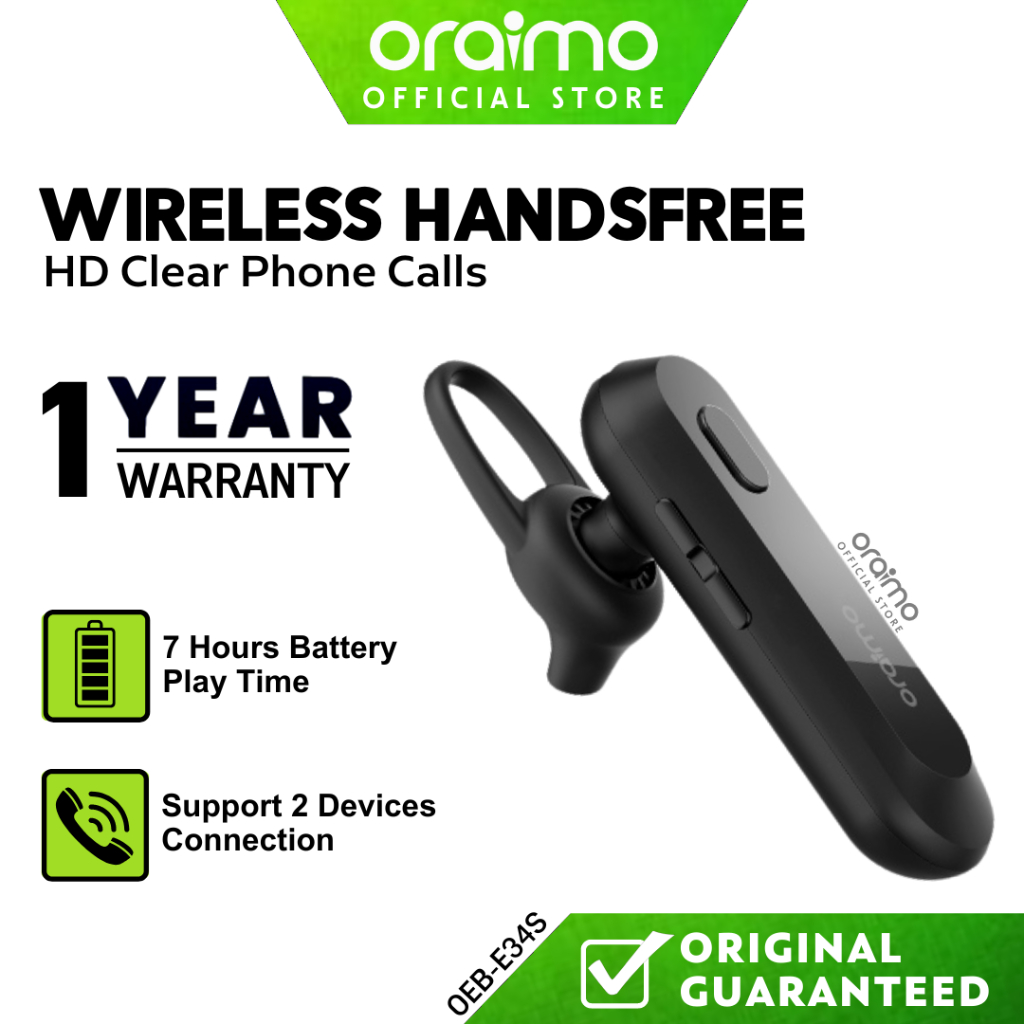 ORAIMO Wireless Handsfree Earbuds Bluetooth Hanfree Bloothooth Hendfree ...