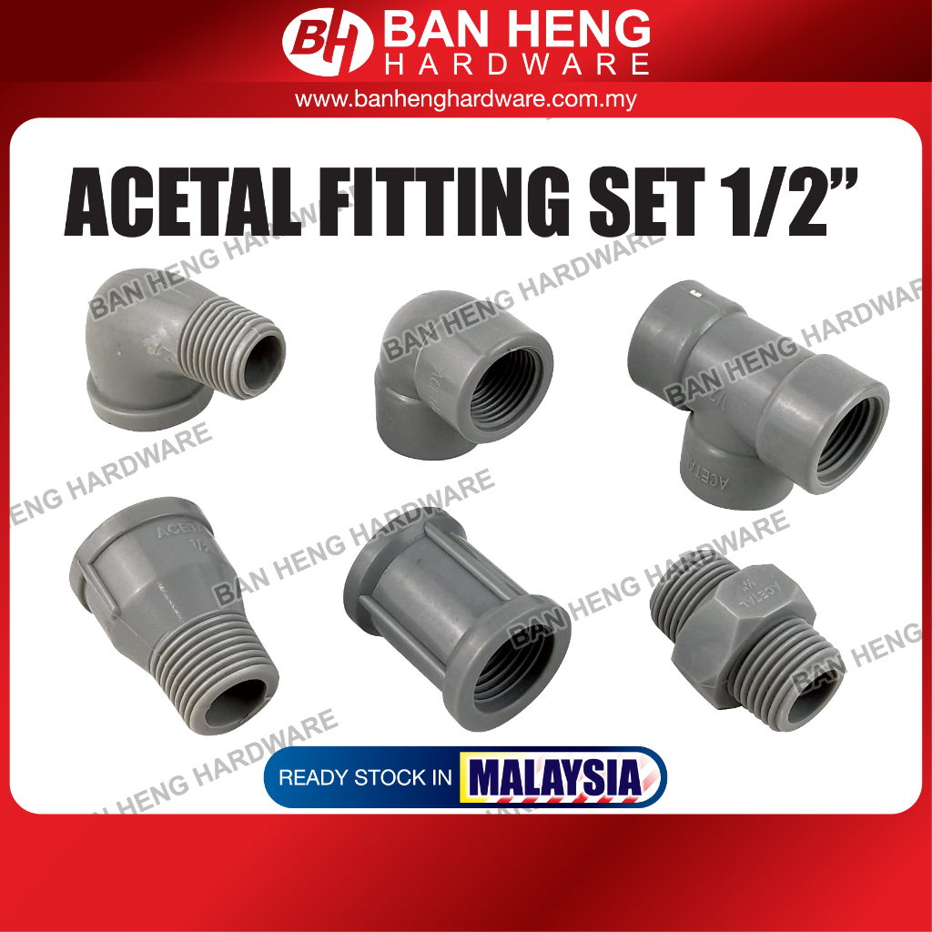 PVC Acetal Fitting PVC Acetal Connectors Socket Tee Elbow Nipple Socket ...