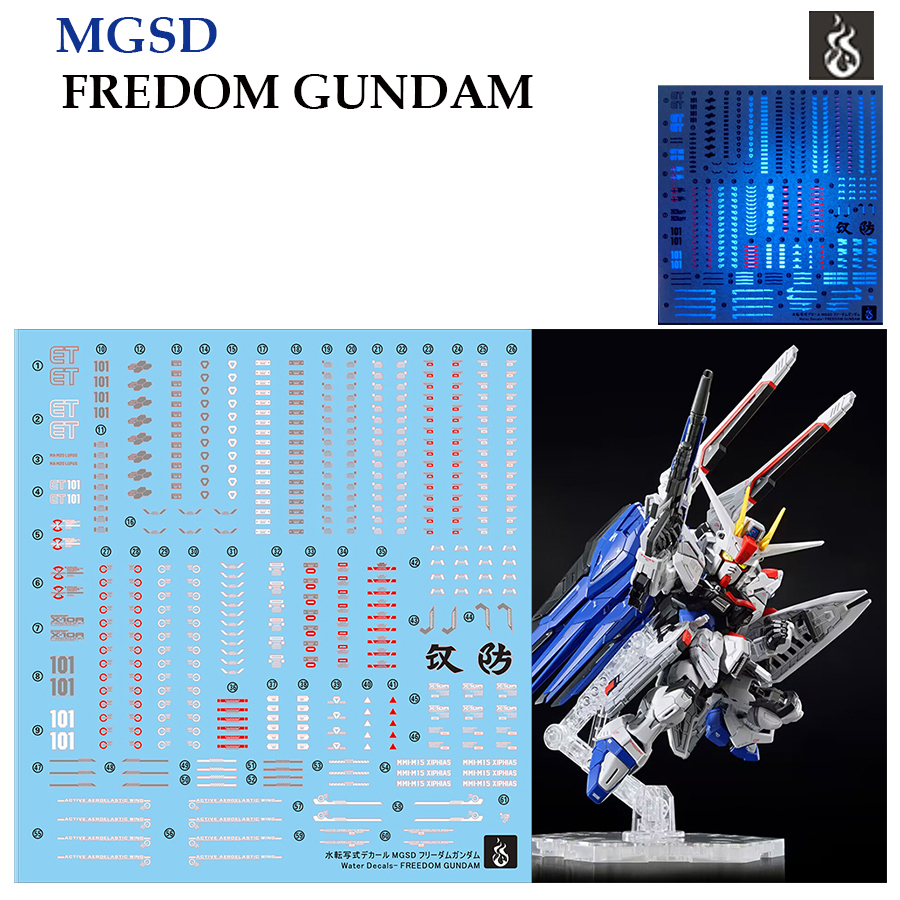 [COPY GHOST] SD02 MGSD SEED ZGMF-X10A FREEDOM GUNDAM WATER SLIDE DECAL [ FLUORESCENT] | Shopee ...