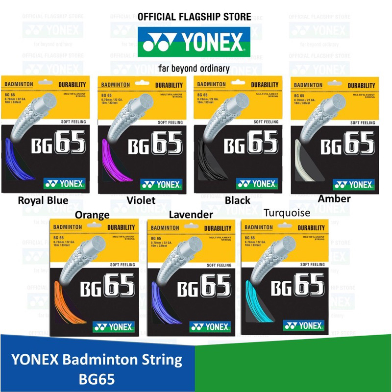 YONEX BG65 & BG65TITANIUM STRING 100% ORIGINAL SUNRISE | Shopee Malaysia
