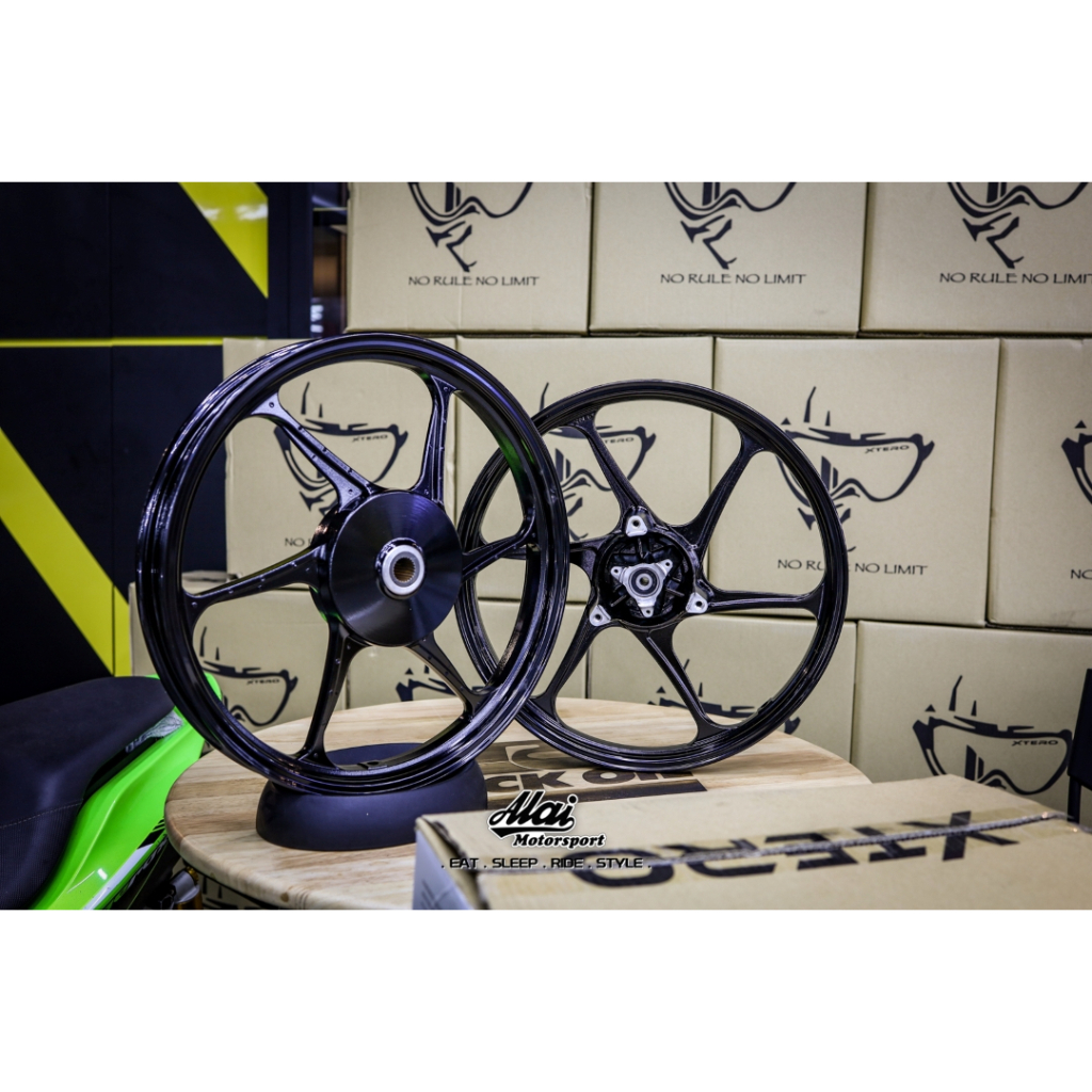 *ALAIMOTORSPORT* Xtero X6 Sport Rim 17inchi Yamaha NVX AEROX 1.6 1.85 ...