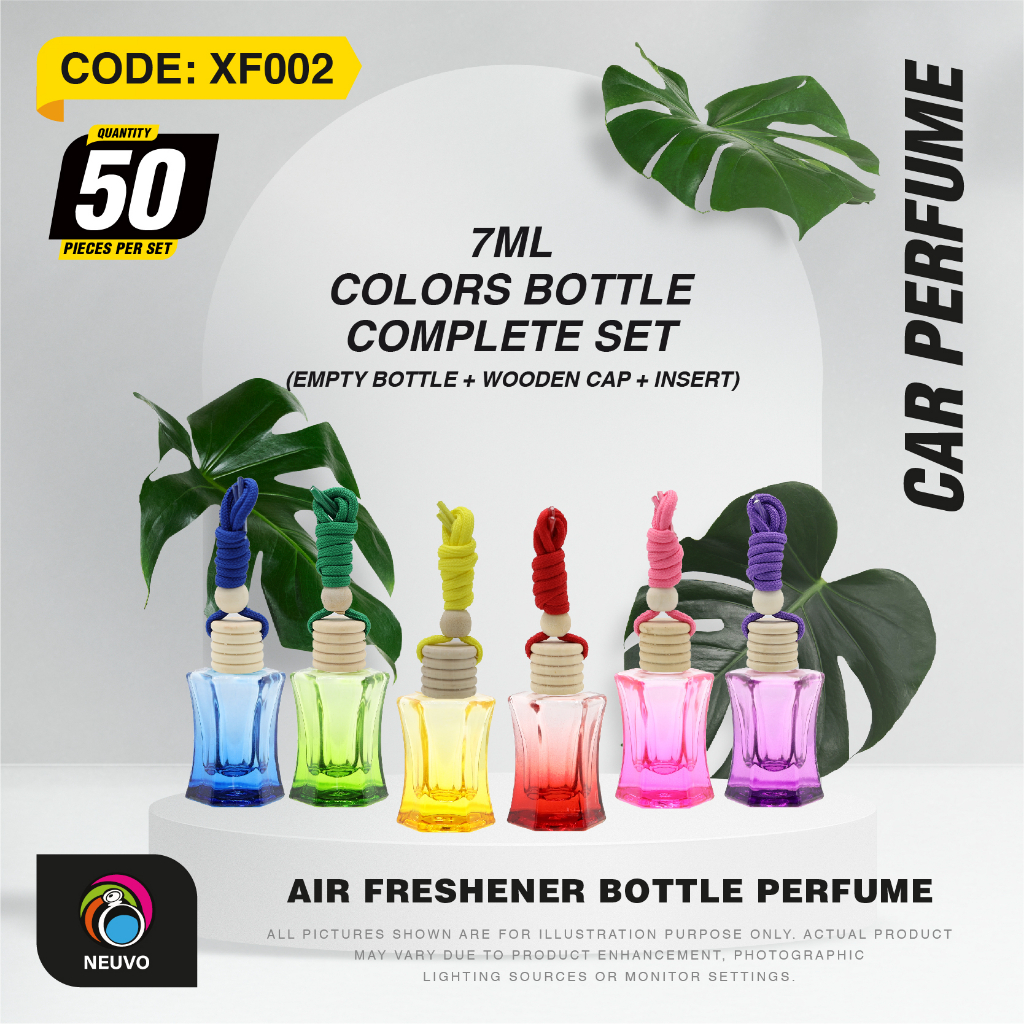 [50 Pcs] Botol Minyak Wangi Kereta Refillable XF002 7ML / Empty Car ...