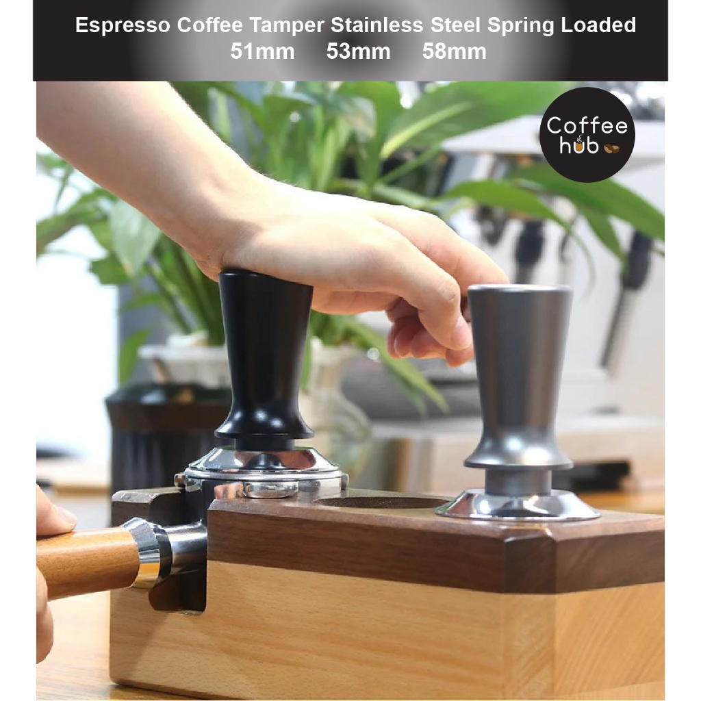 (Ready Stock) Espresso Coffee Tamper Handle Anti Pressure Spring 51mm ...