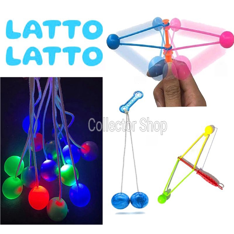 Latto Latto LED Toys Mainan Lato lato with light Tek Tek Traditional ...