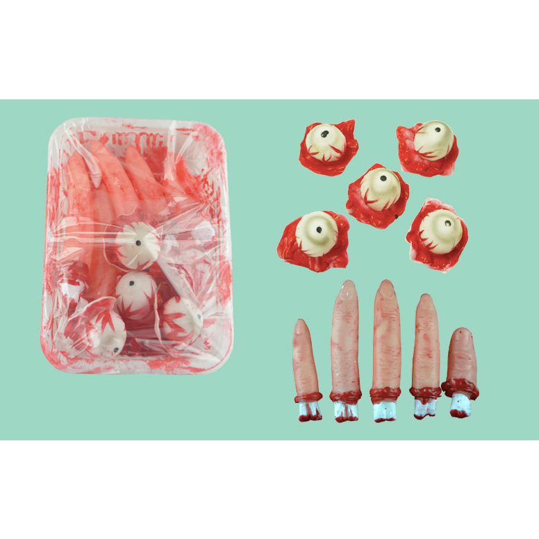 MSIA Ready Stock/ Halloween Fake Bloody Eyeballs Fingers Simulation ...