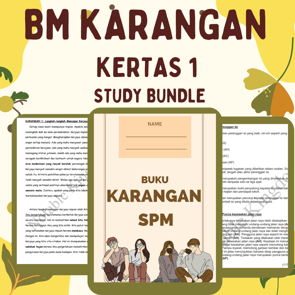 KSSM SPM KARANGAN BAHASA MELAYU Study Bundle | Strategi A+ Kertas 1 ...