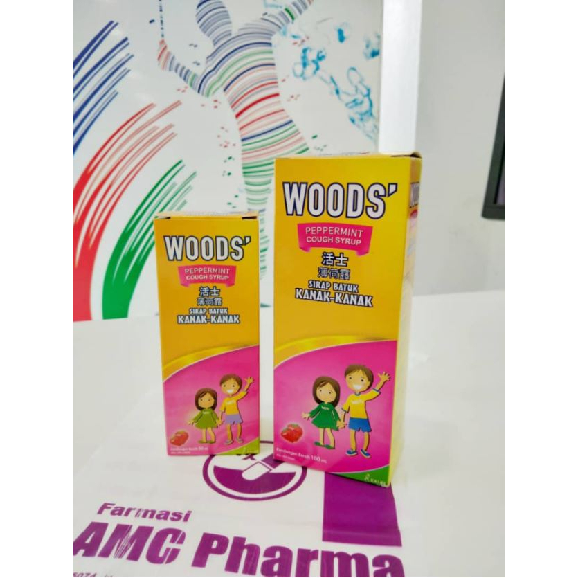 WOODS' SIRAP UBAT BATUK KANAK-KANAK 50ML COUGH SYRUP STRAWBERRY FLAVOUR ...