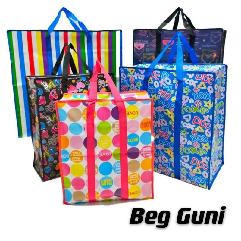Beg Guni Laundry Tebal Size Besar Berzip (Thick Large Multi-functional ...