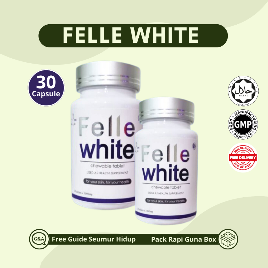 🔥 FELLE WHITE HQ 10x Whitening Booster Kulit Putih (Pos Setiap Hari)🔥 ...