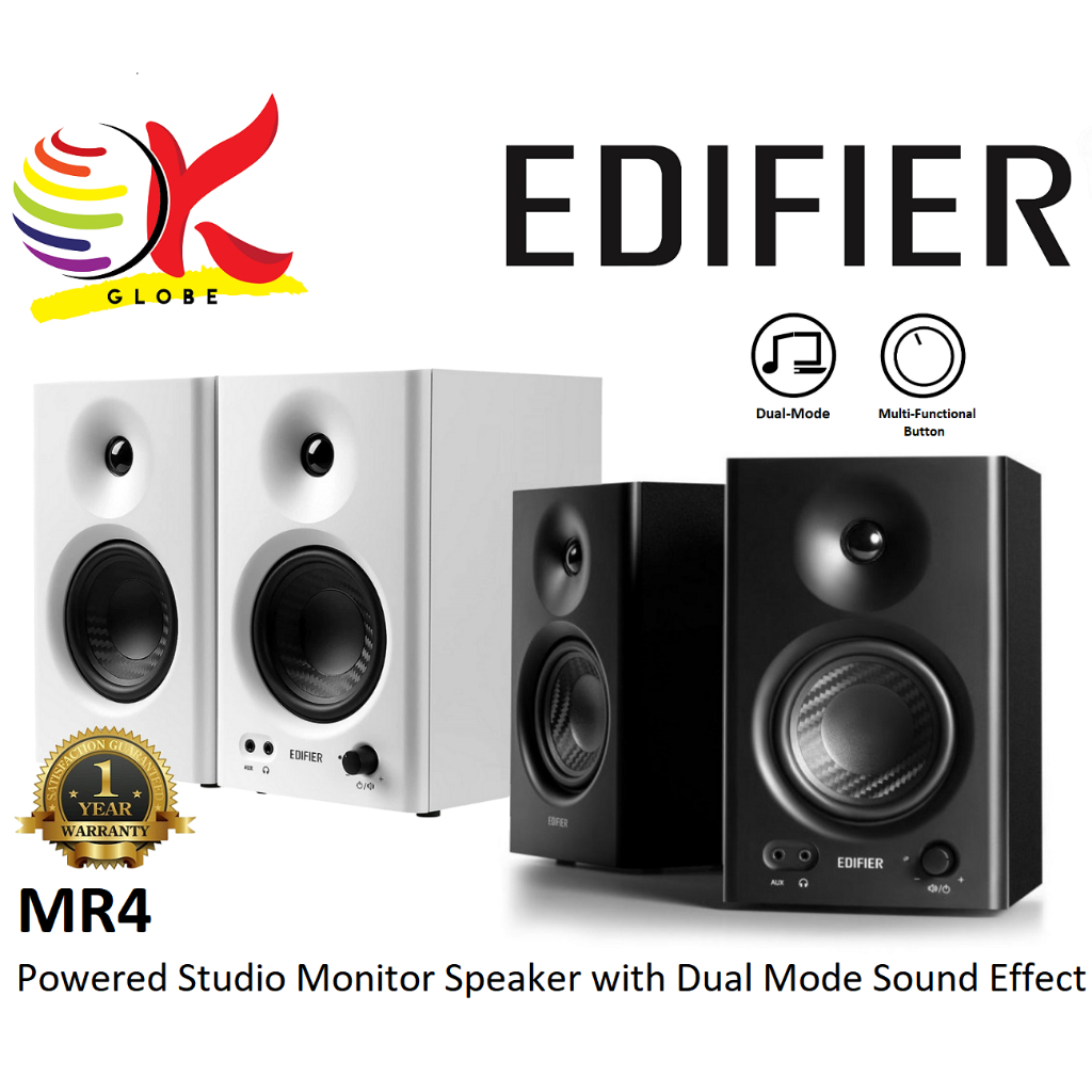 EDIFIER MR4 STUDIO MONITOR BOOKSHELF SPEAKER WITH DUAL MODE SOUND ...