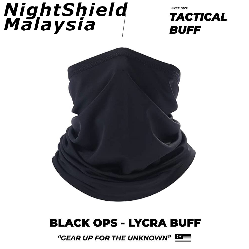 NSM Tactical Facemask Black Ops - Lycra Buff PDRM Combat Special Force ...