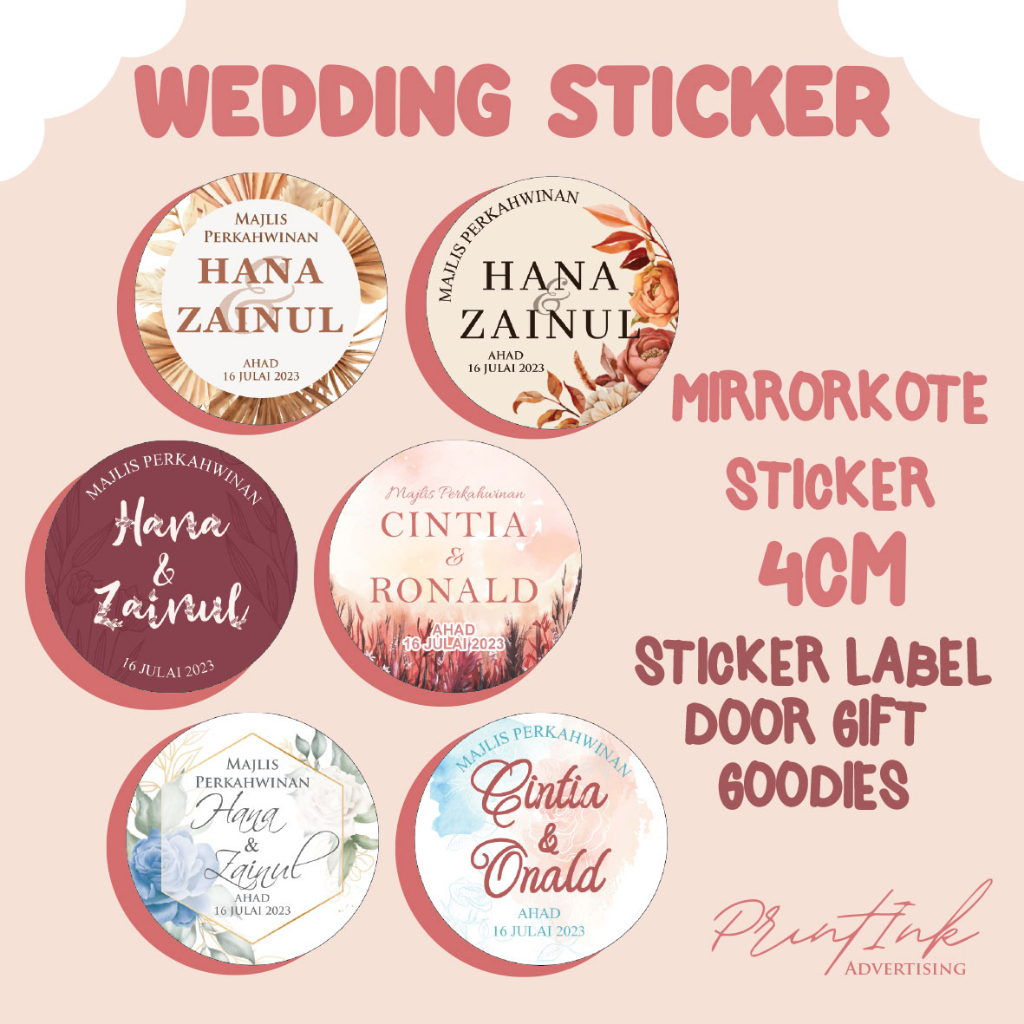 Sticker Perkahwinan - Wedding sticker - Goodies Sticker | Shopee Malaysia