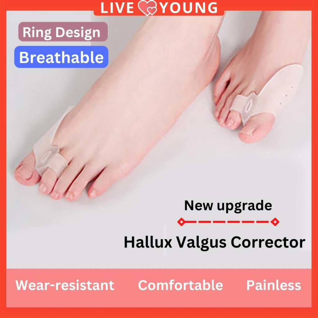 1Pair Big Toe Corrector Bunion Separator Hallux Valgus Spacer ...