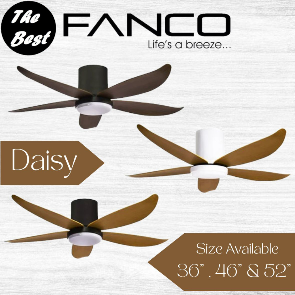 FANCO DAISY F836 36 Inch / F846 46 Inch / F852 52 Inch DC Motor 3C LED ...