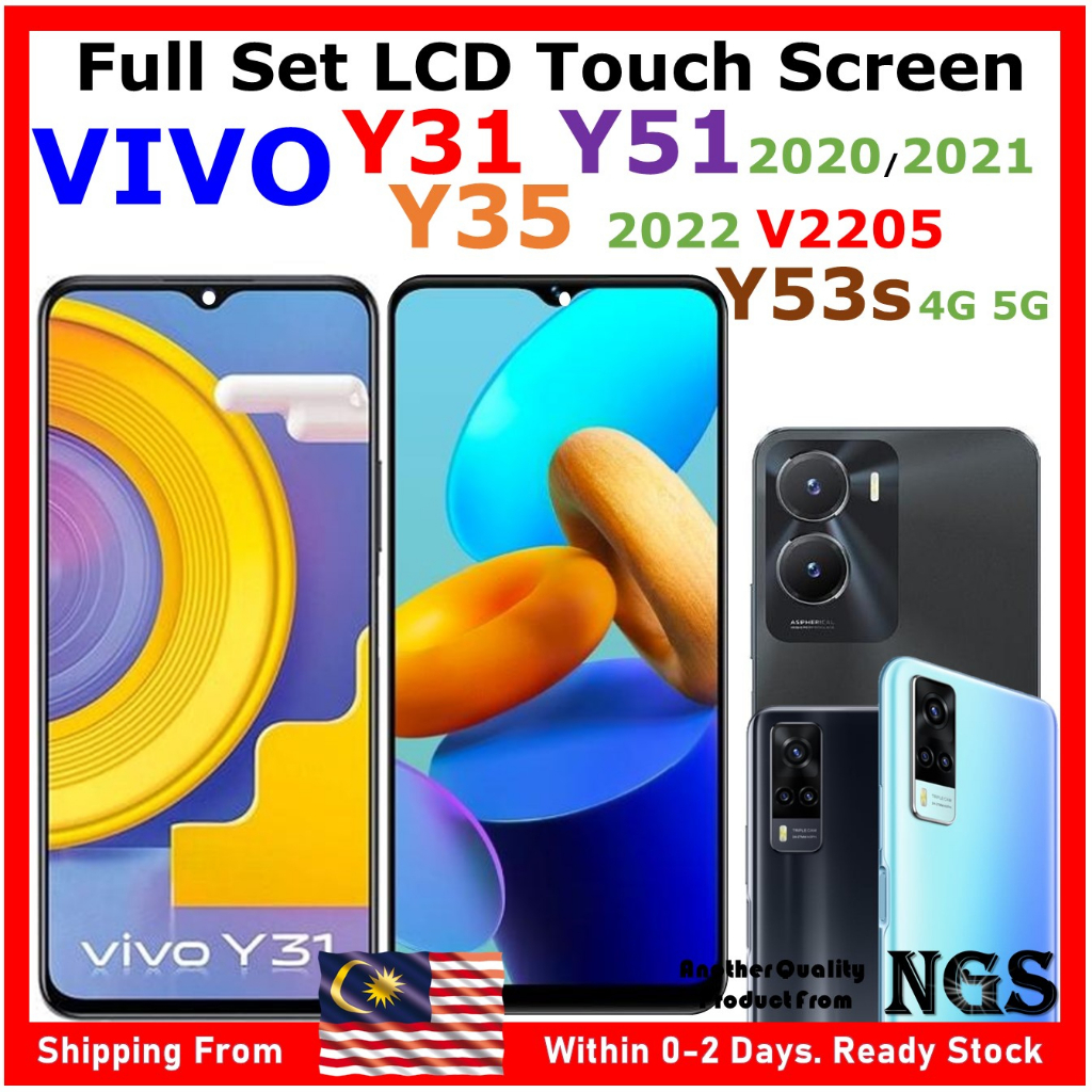 ORl NGS Brand Full Set LCD Touch Screen For VIVO Y31 2020/2021 / VIVO Y51 V2030 / VIVO Y35 2022 ...
