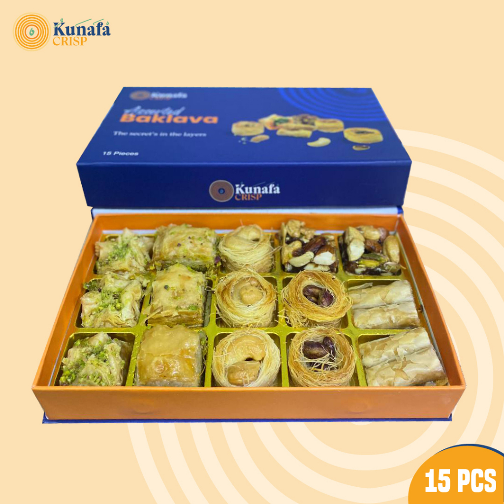 Kunafa Crisp I Assorted Baklava I Baklava Gift Box 15pcs 20pcs | Shopee ...
