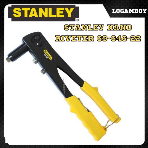STANLEY HAND RIVETER 69-646-22 RIVET GUN MEDIUM DUTY Pop Pull Blind 69 ...