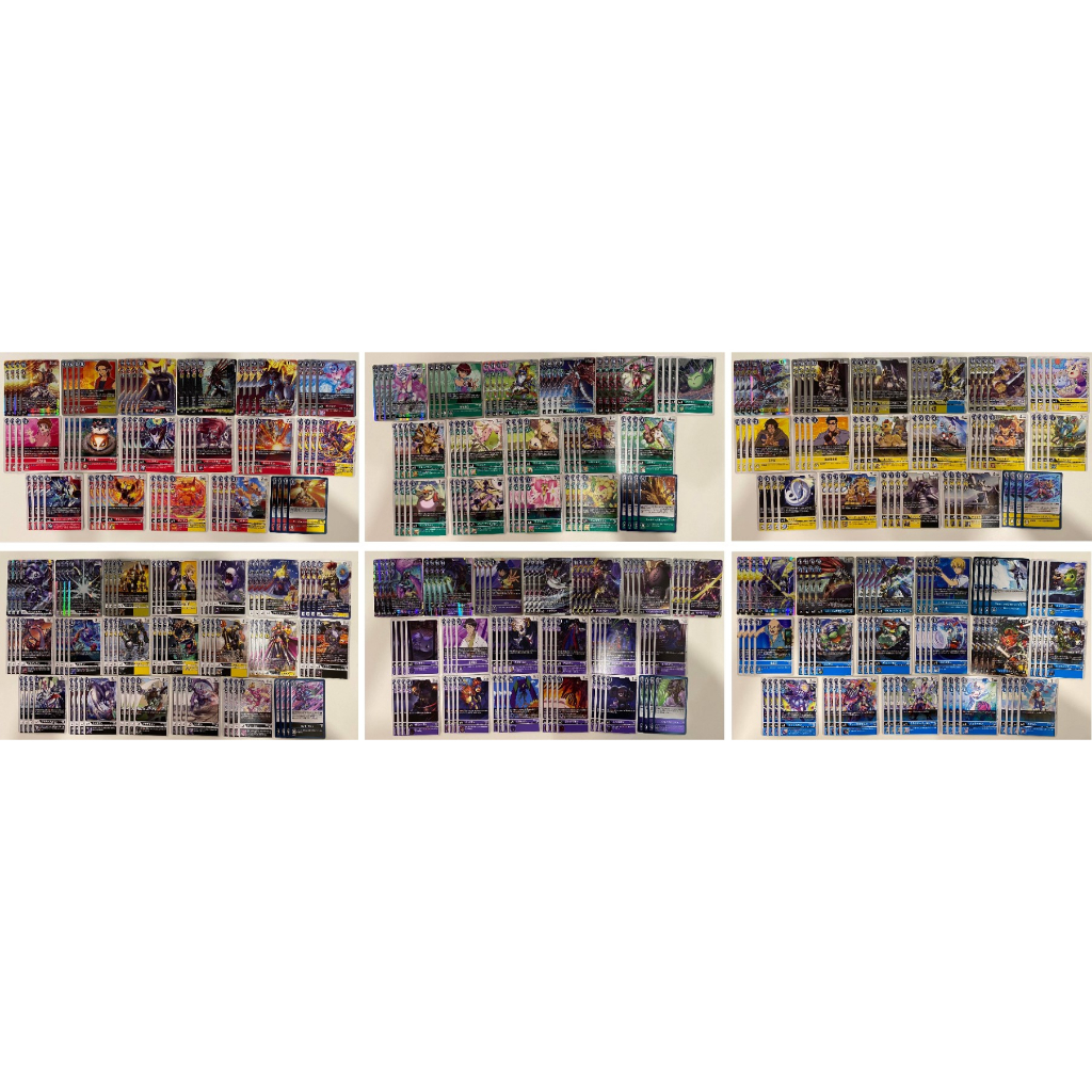 DIGIMON CARD GAME BT13 - SRUC Complete Set - RED / BLUE / YELLOW ...