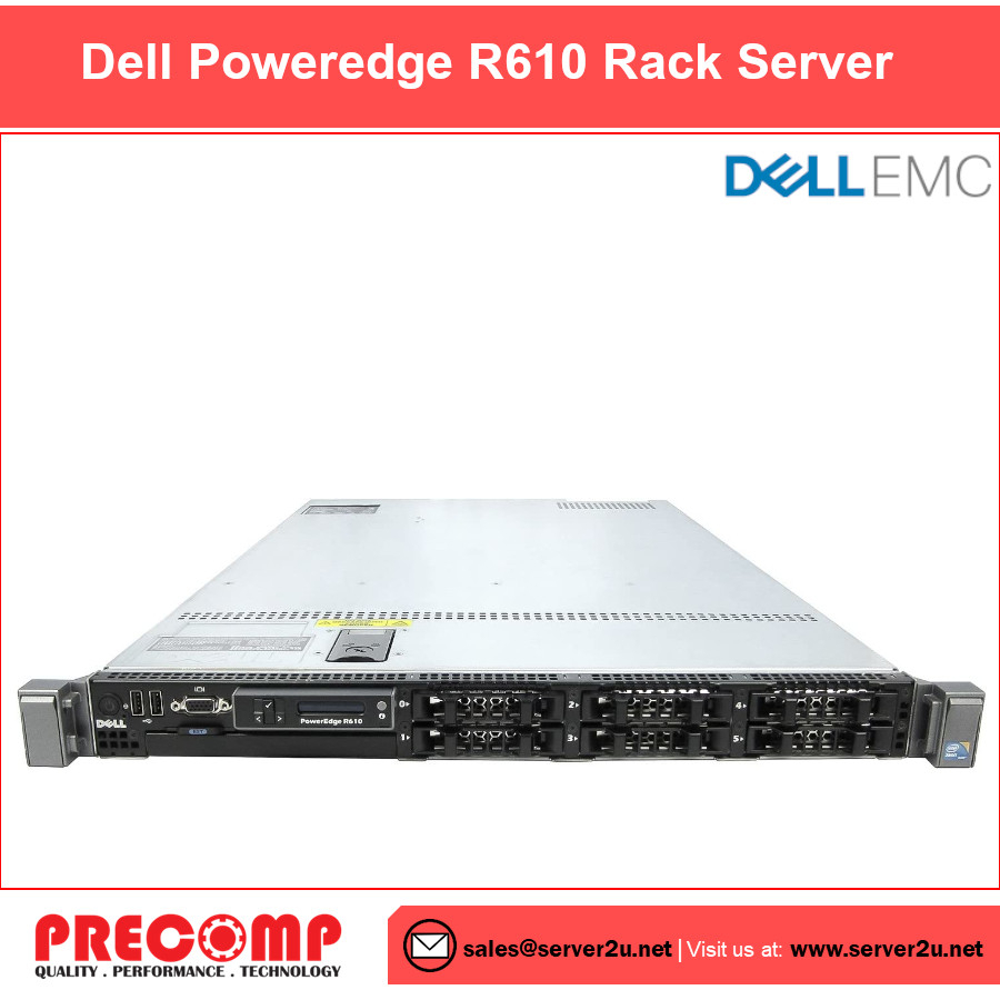 (Refurbished) Dell PowerEdge R610 Rack Server (2xX5670.96GB.960GB ...