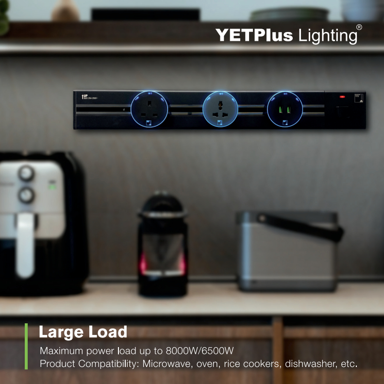 RETOUCH/YETPLUS Power Track Surface 600mm 800mm 1000mm Socket Dengan ...