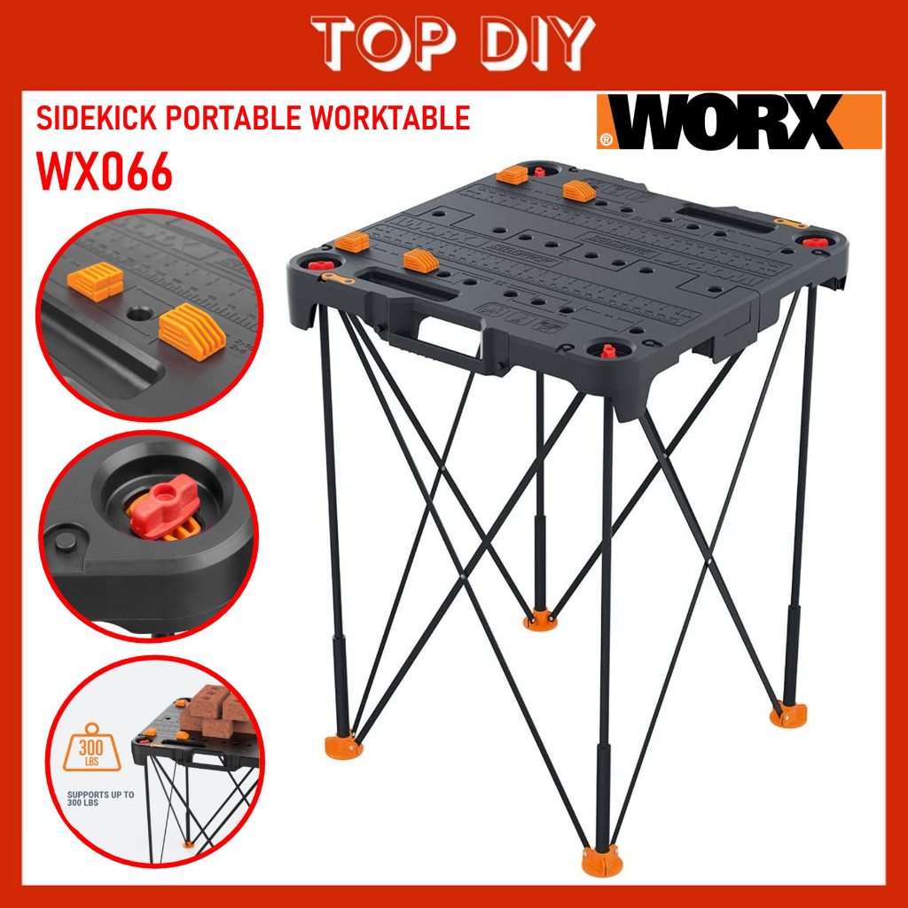 WORX WX066 Portable Folding Sidekick Work Table/ Workbench | Shopee ...