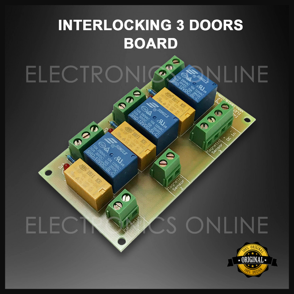 Interlocking 3 EM Lock Three Doors Are Initially Opened Interlocking 3 ...