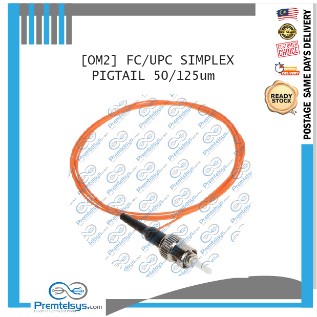 [PIGTAIL] OM2 FC/UPC Multimode Simplex 50/125um | Shopee Malaysia