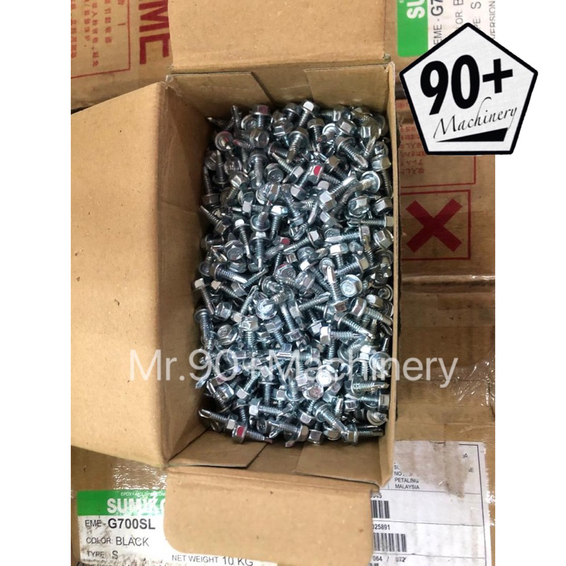 (MK)DS-HO 516 (ZPH) #10 x 5/8 1000pcs SELF DRILLING SCREW Screw Besi Channel Skru Batten Skru ...