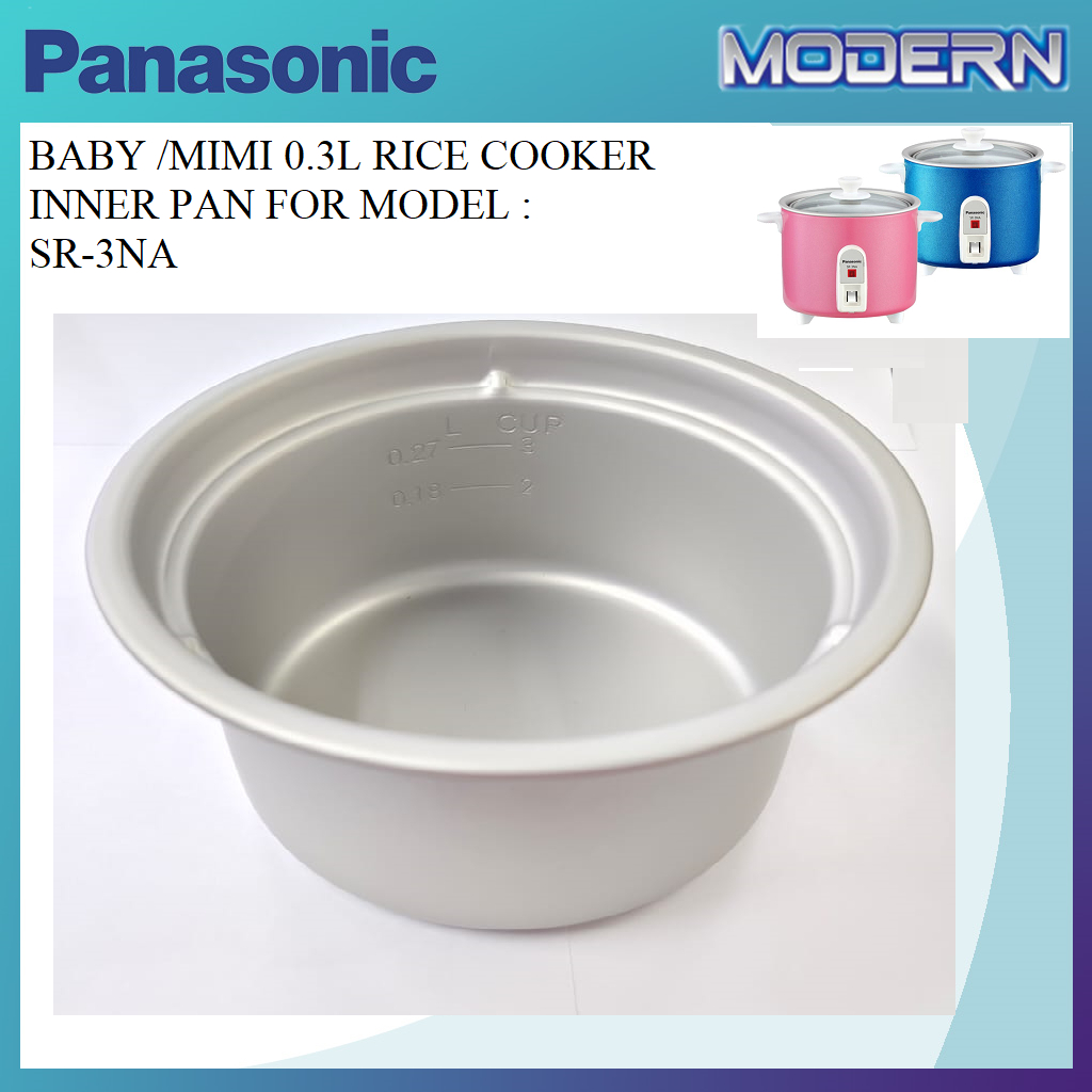 PANASONIC RICE COOKER 0.3L INNER PAN AND LID FOR MODEL SR-3NA | Shopee ...