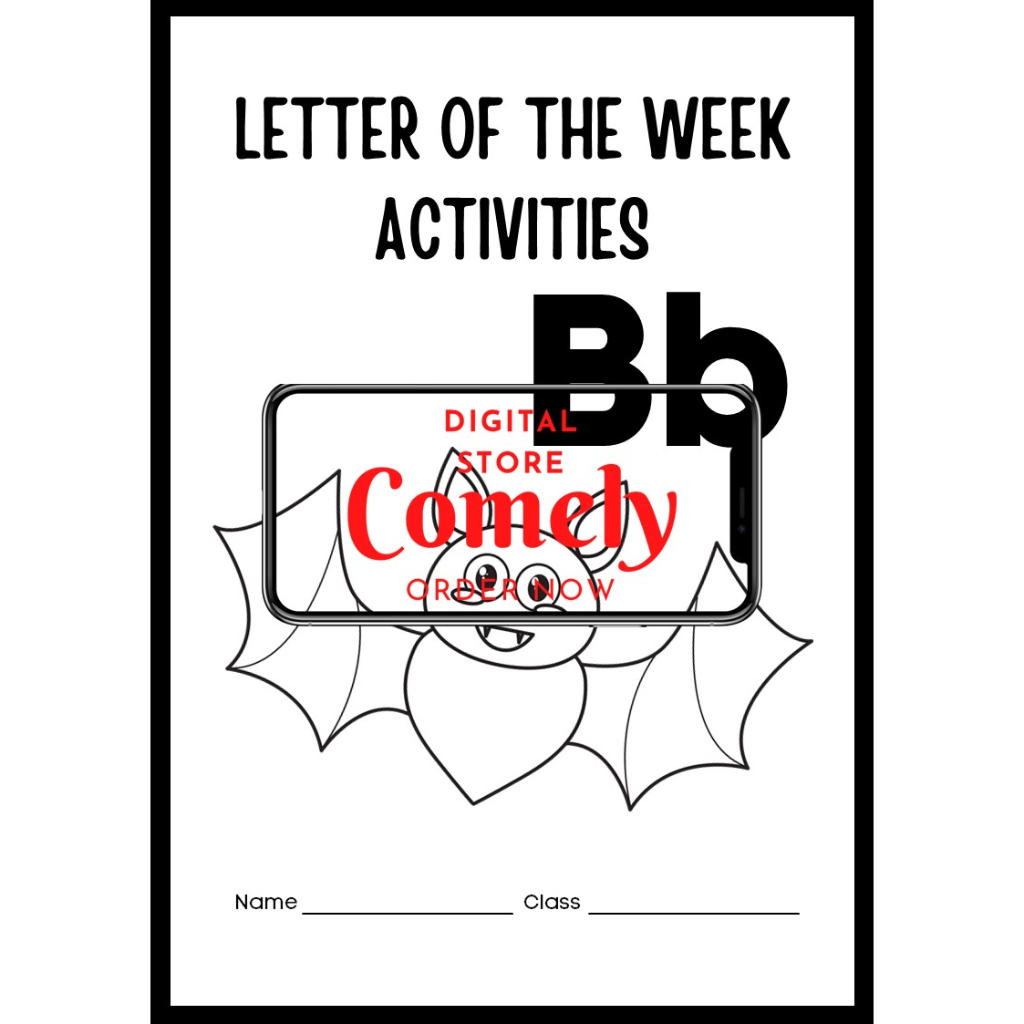 PRESCHOOL WORKSHEET [EDITABLE] Alphabet Activity Pages Letter Bb ...