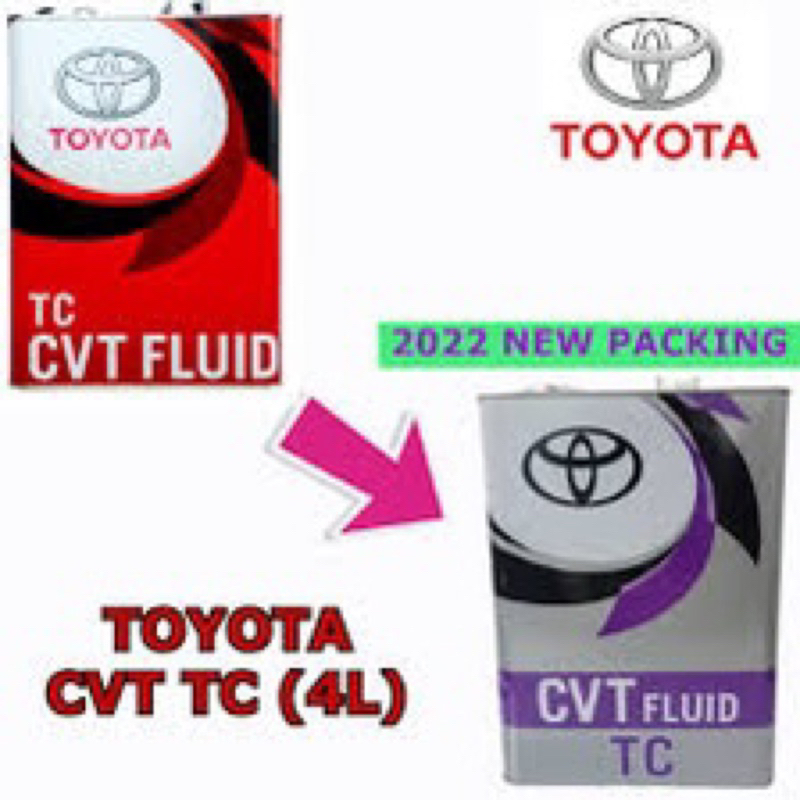 NEW PACKAGIN !! TOYOTA ATF CVT TC AUTO GEAR OIL 4L Wish 2.0 Estima ...