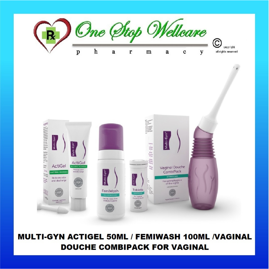 MULTI-GYN ACTIGEL 50ML / FEMIWASH 100ML / VAGINAL DOUCHE COMBIPACK FOR VAGINAL | Shopee Malaysia