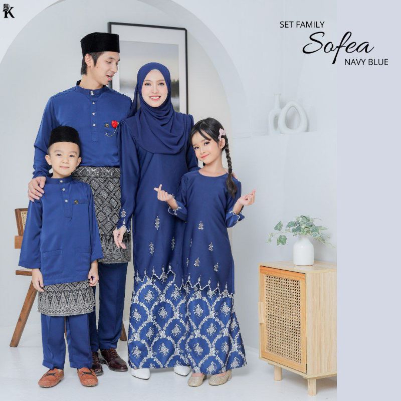 KURUNG SOFEA NAVY BLUE | Sedondon Raya | Baju Raya 2023 | Sedondon ...
