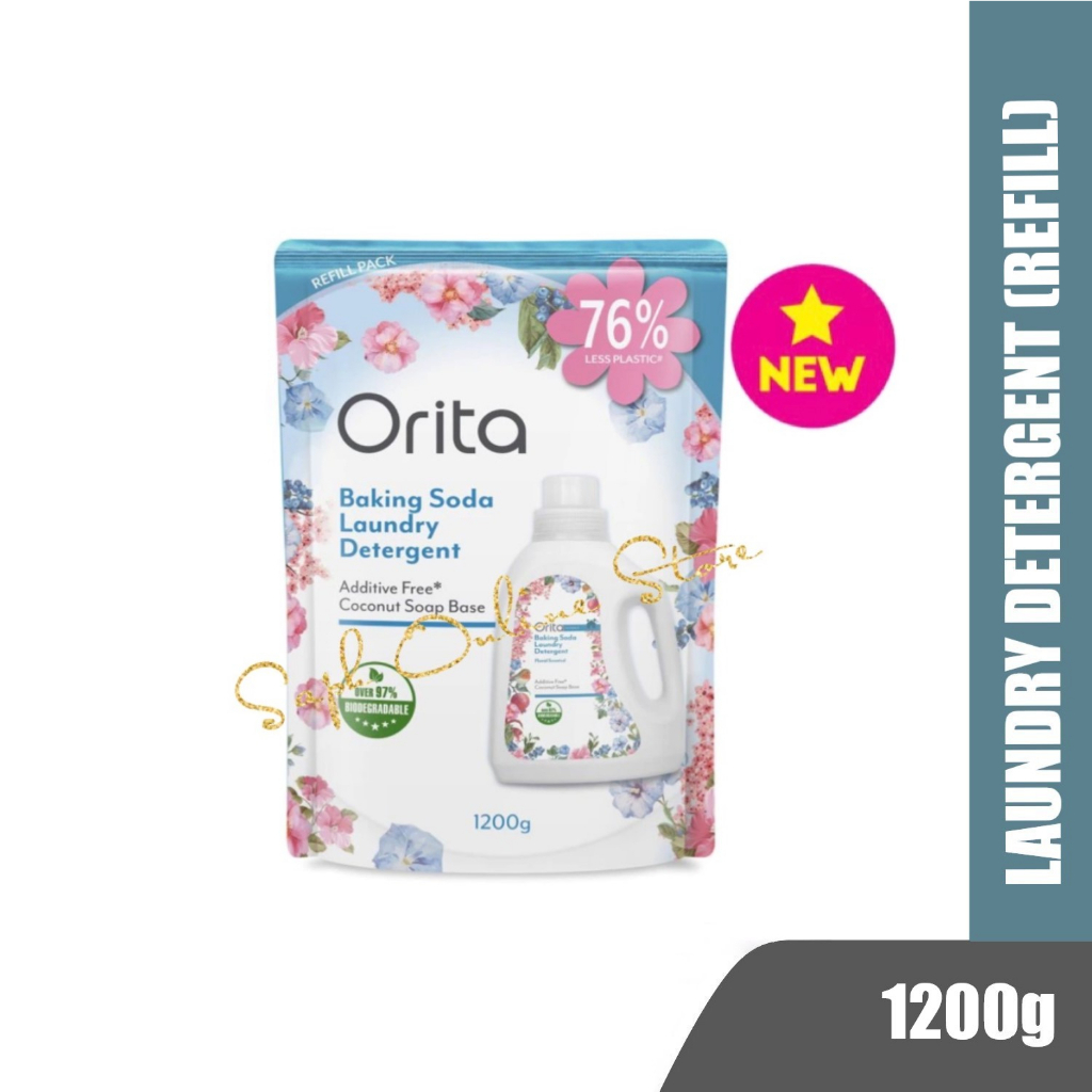 ORITA Baking Soda Laundry Detergent 1.5kg / 1.2kg - Floral / Rose ...