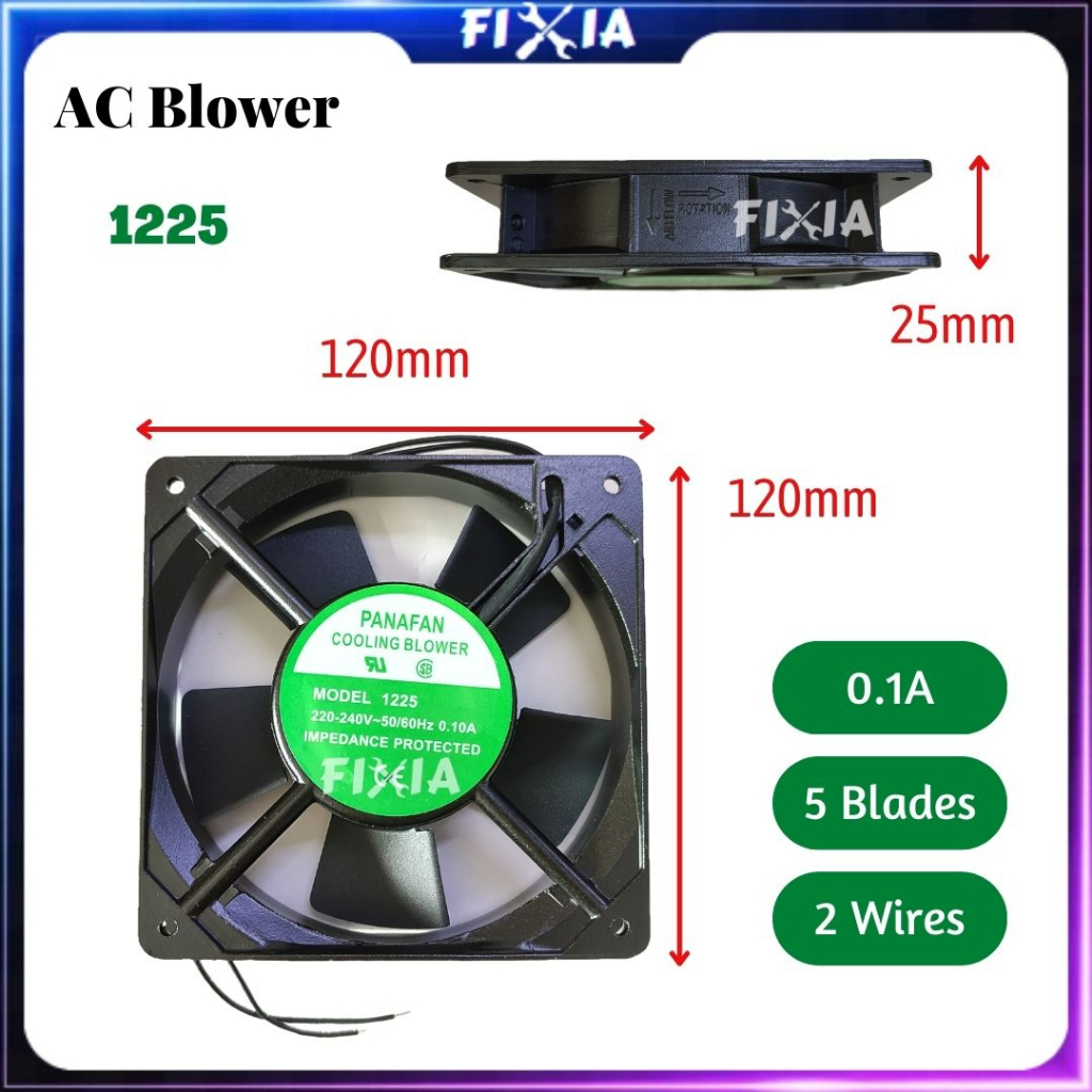 Heavy Duty Panafan 4" Inch AC 220-240V Sleeve Bearing Axial Exhaust Cooling Fan Blower 120*120 ...