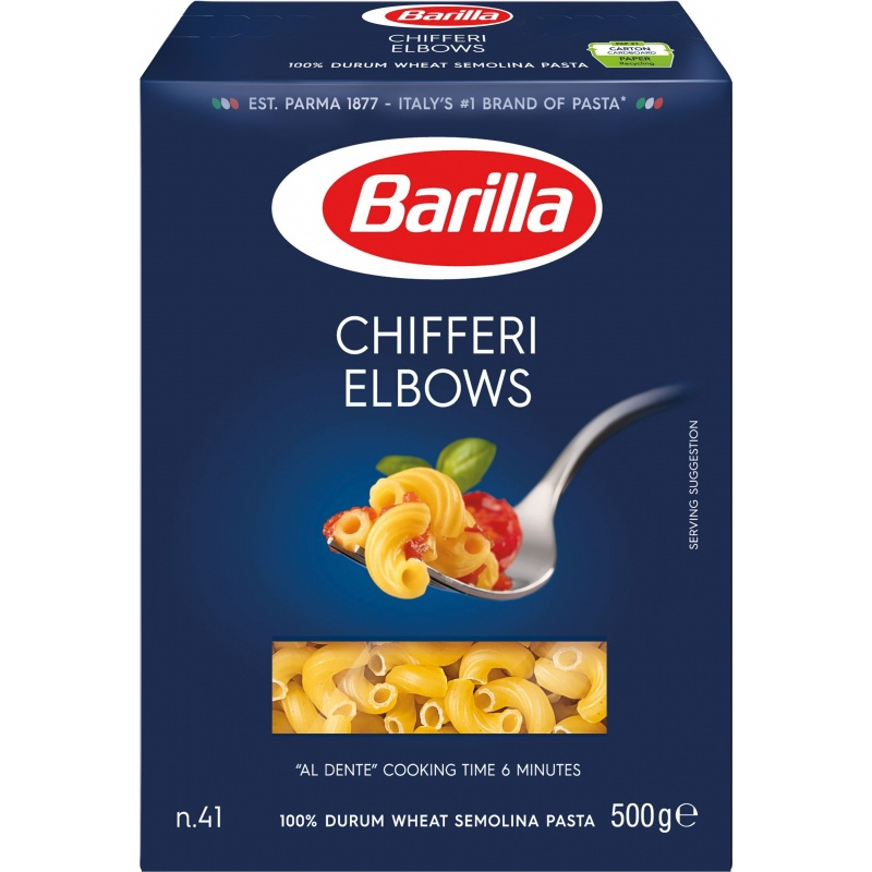 BARILLA CHIFFERI ELBOW 500G | Shopee Malaysia