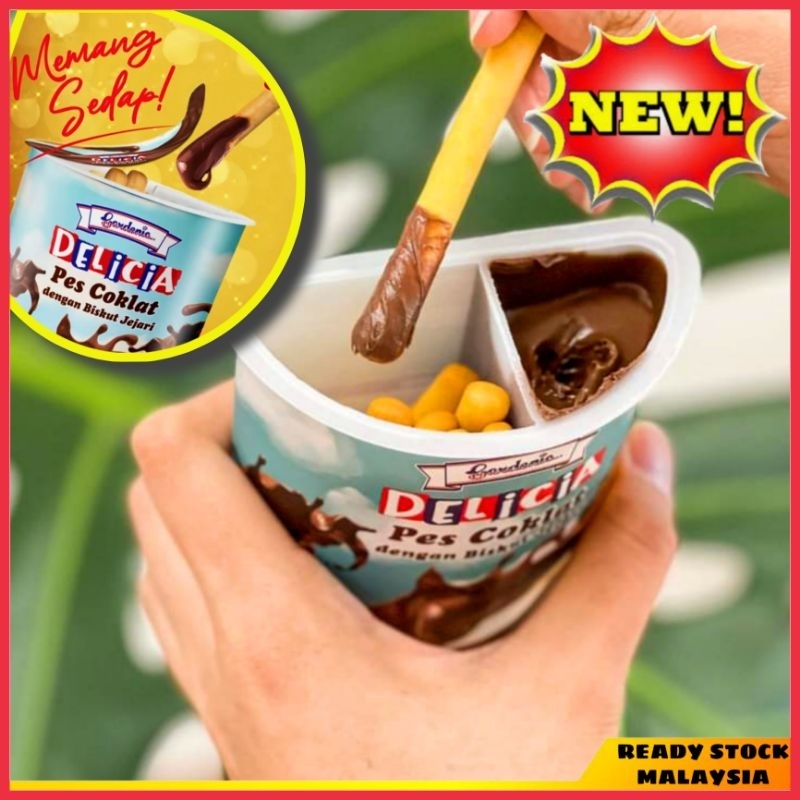 Biskut Jejari Roti Dengan Pes Coklat DELICIA GARDENIA Celup-Celup ...